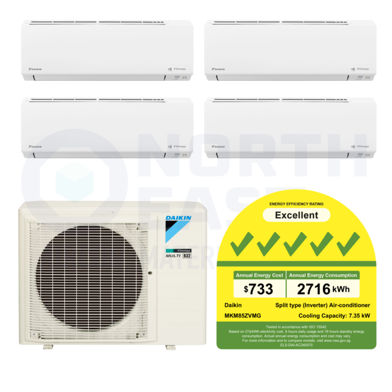 Daikin System 4 Aircon | North East Airconditioner & Material
